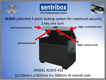 Sentribox XLOCK 432 sitebox - sentribox.co.uk